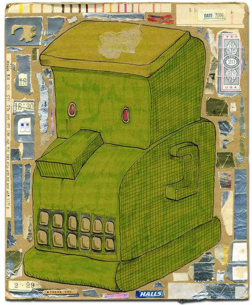 drawing on cardboard : naokishoji.com